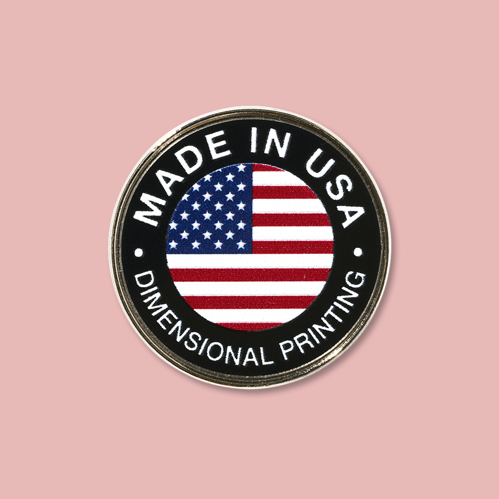 USA Made Dimensional Print Lapel Pin – PinMachine